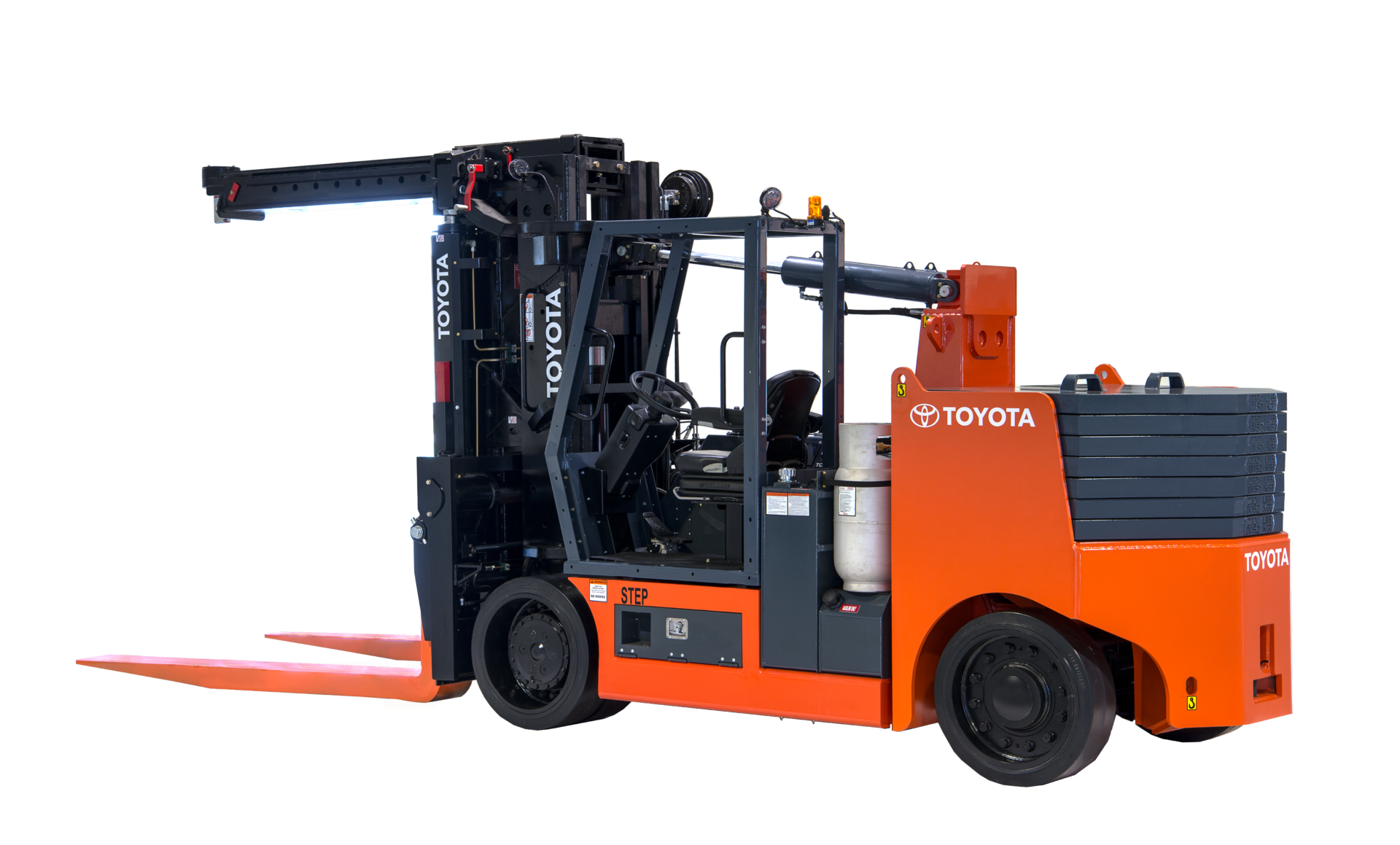 Toyota High-Capacity Adjustable Wheelbase Forklift For Sale